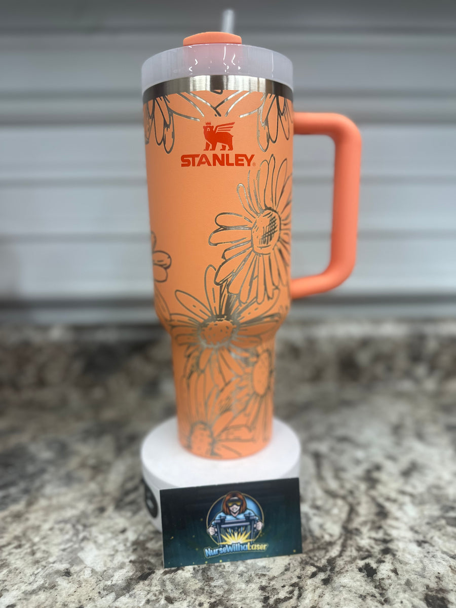 Daisy Full Floral Laser Engraved Wrap – Nurse With A Laser